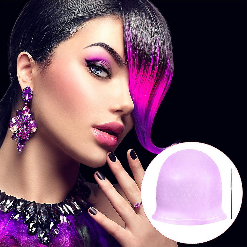 Silicone Highlight Cap Crochet - Reusable Silicone Hair Dye Cap For ...