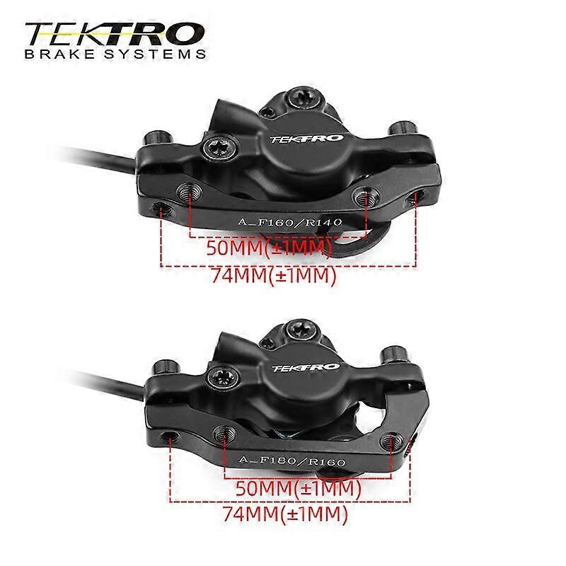 TEKTRO MD-M280 Mountain Bike-Hydraulic Disc Brake with TR160 160mm Wire ...