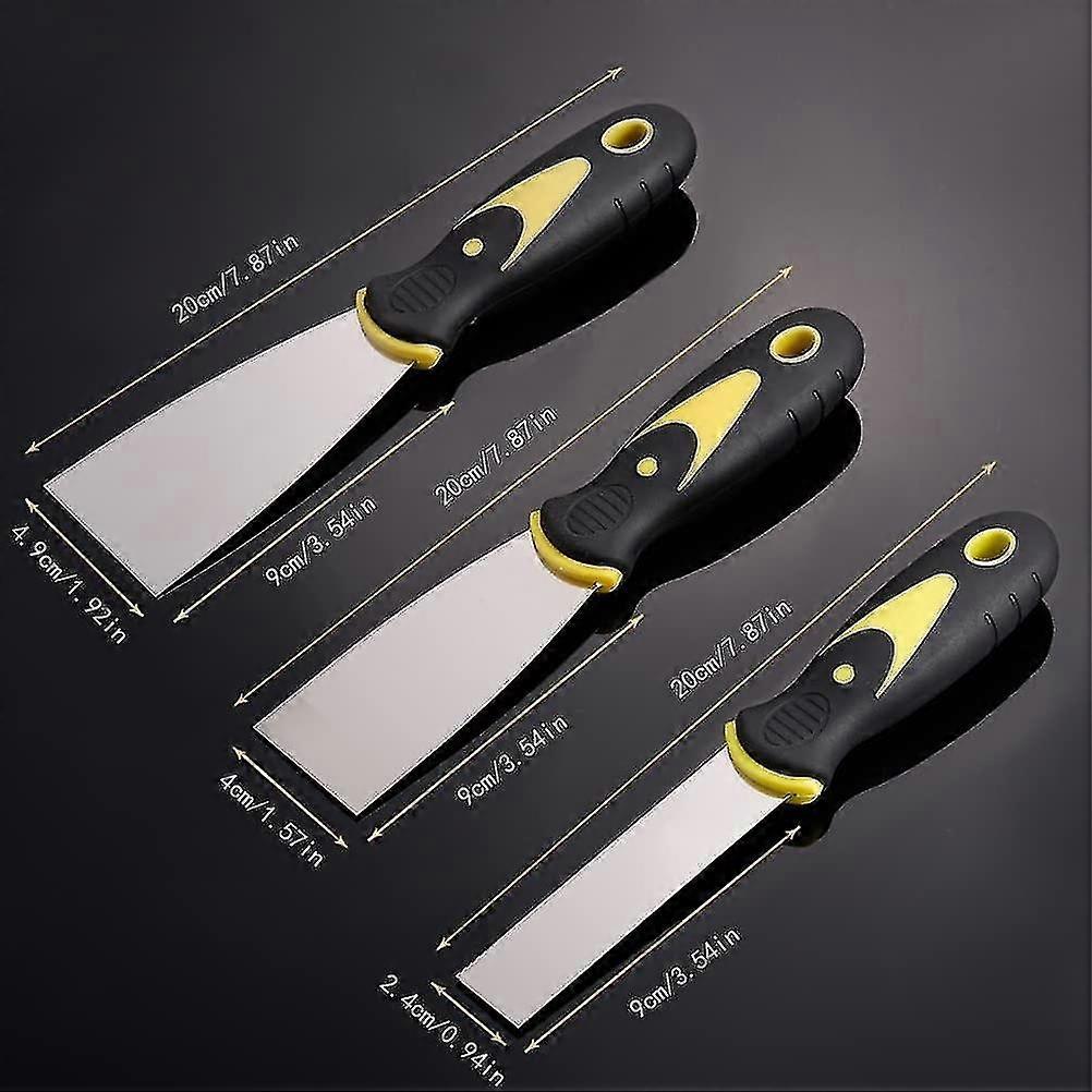 3Pcs Wallpaper Scraper, Stainless Steel Paint Scraper Tool Plaster ...