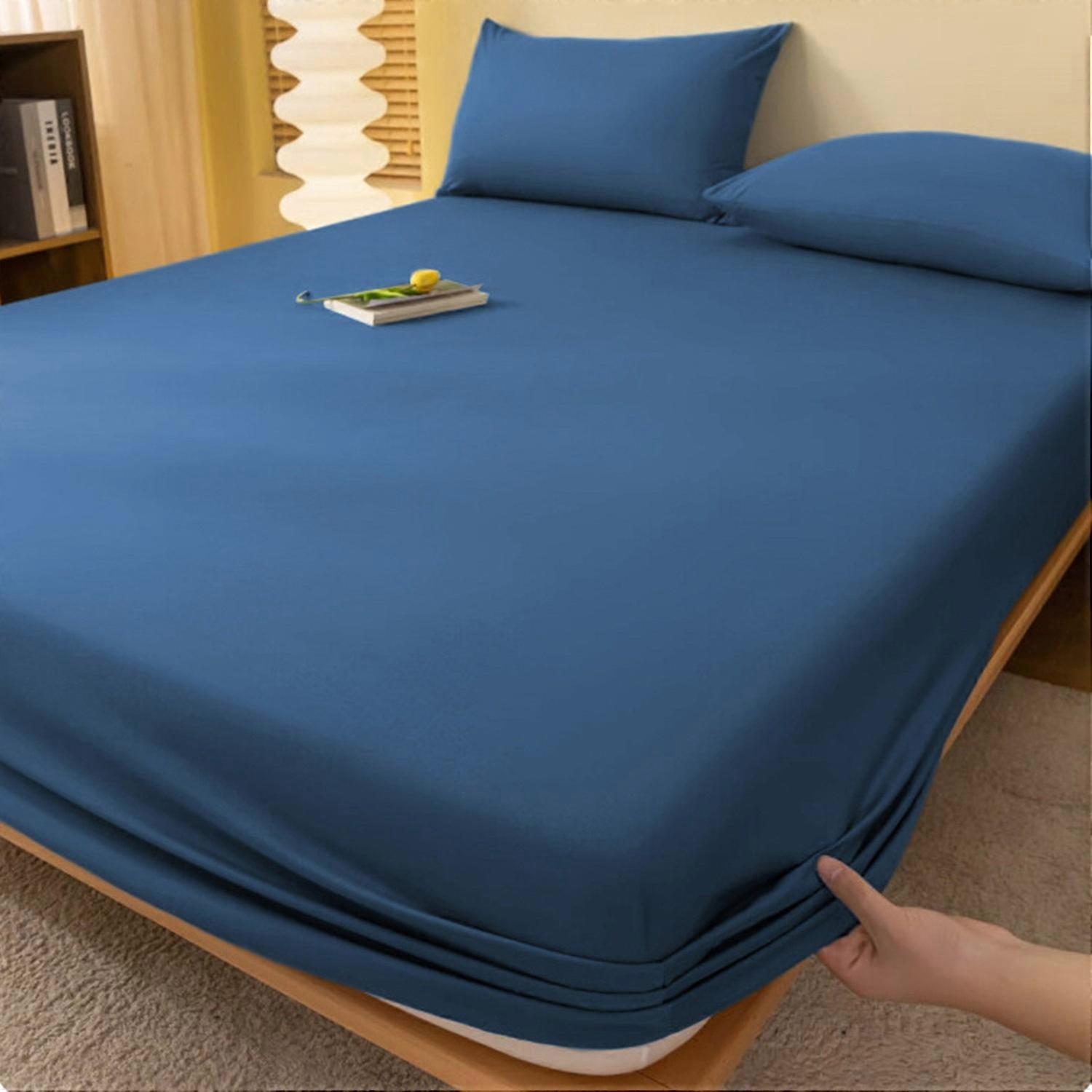 Fitted Sheet Brushed Fabric Fully Wrapped Design Elastic Machine ...