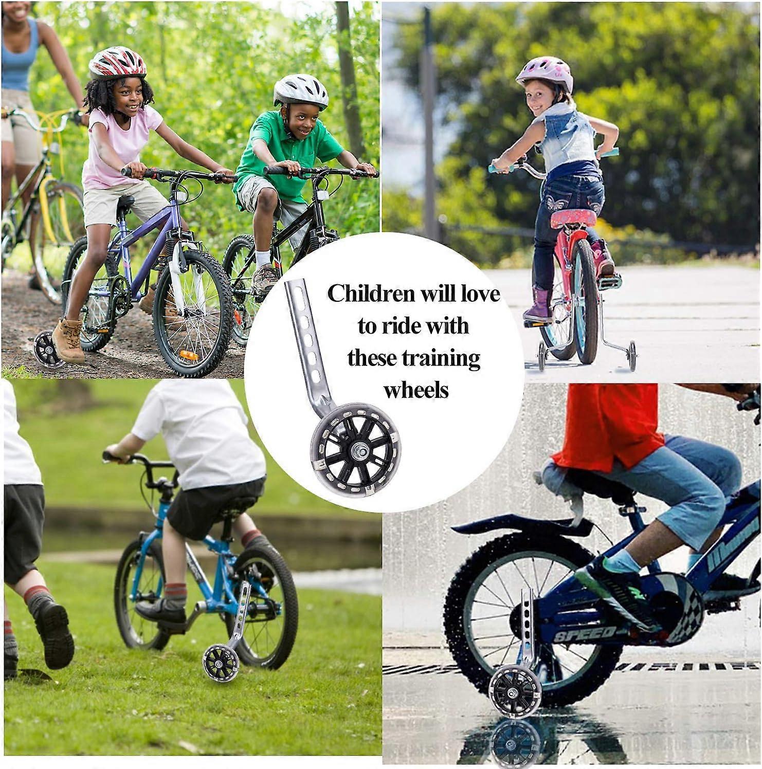 Heavy-Duty Training Wheels, Balance Learning Aid For Children's Single ...