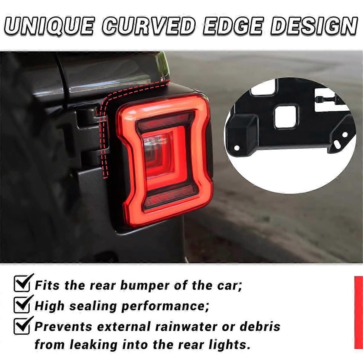 Tail Light Brackets for Jeep Wrangler JL 2018-2024 Rear TailLight Mounts Kits Tail Lamp Holder 1 ...