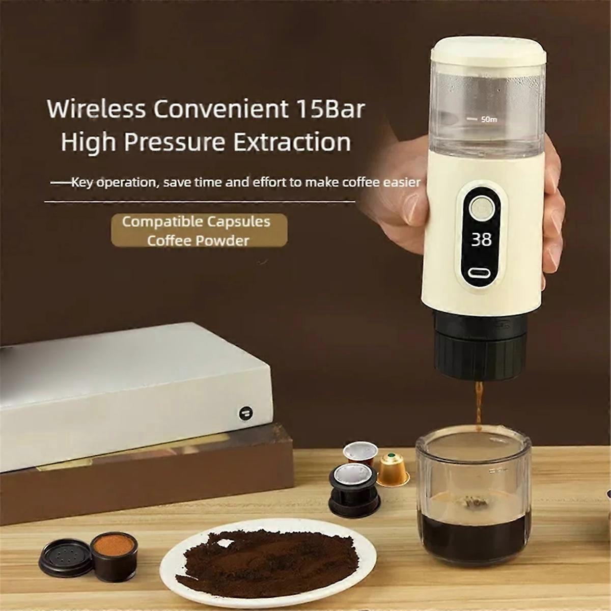 Coffee Machine Wireless Small Portable Coffee Grinder Electric Wireless ...