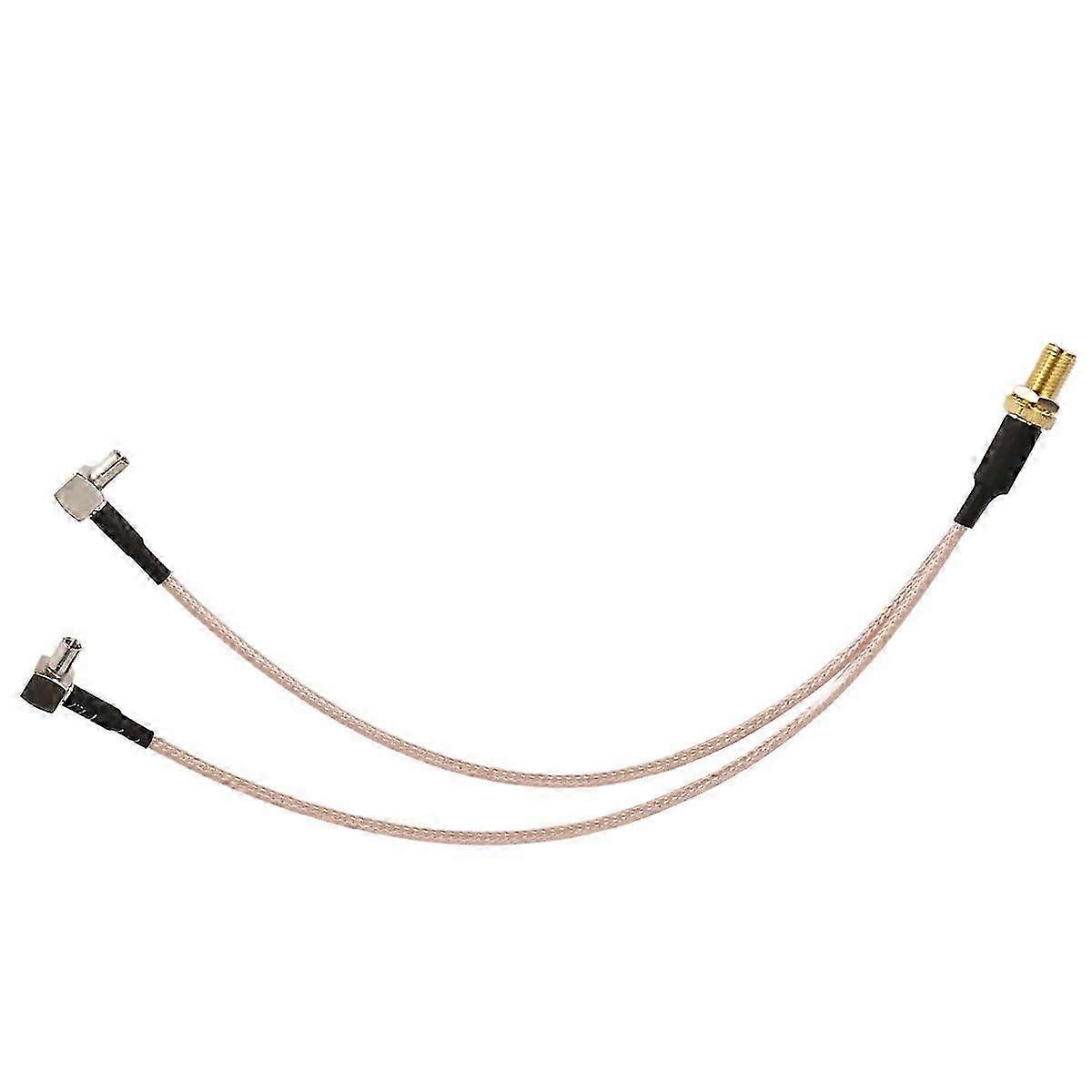 8 inch SMA Female to Y type 2 X TS9 Angle Male Connector Splitter ...