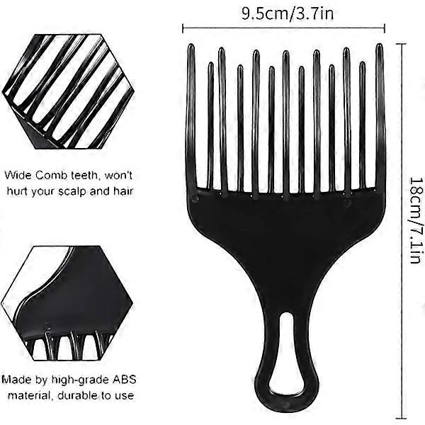 1 pc Afro Comb, Wide Tooth Plastic Afro Comb, Curl Comb, for Styling ...
