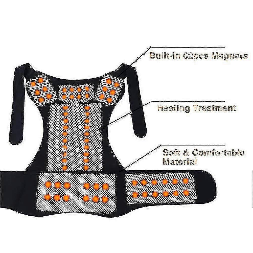 Magnetic Therapy Self-Heating Posture Corrector Belt for Back Pain ...