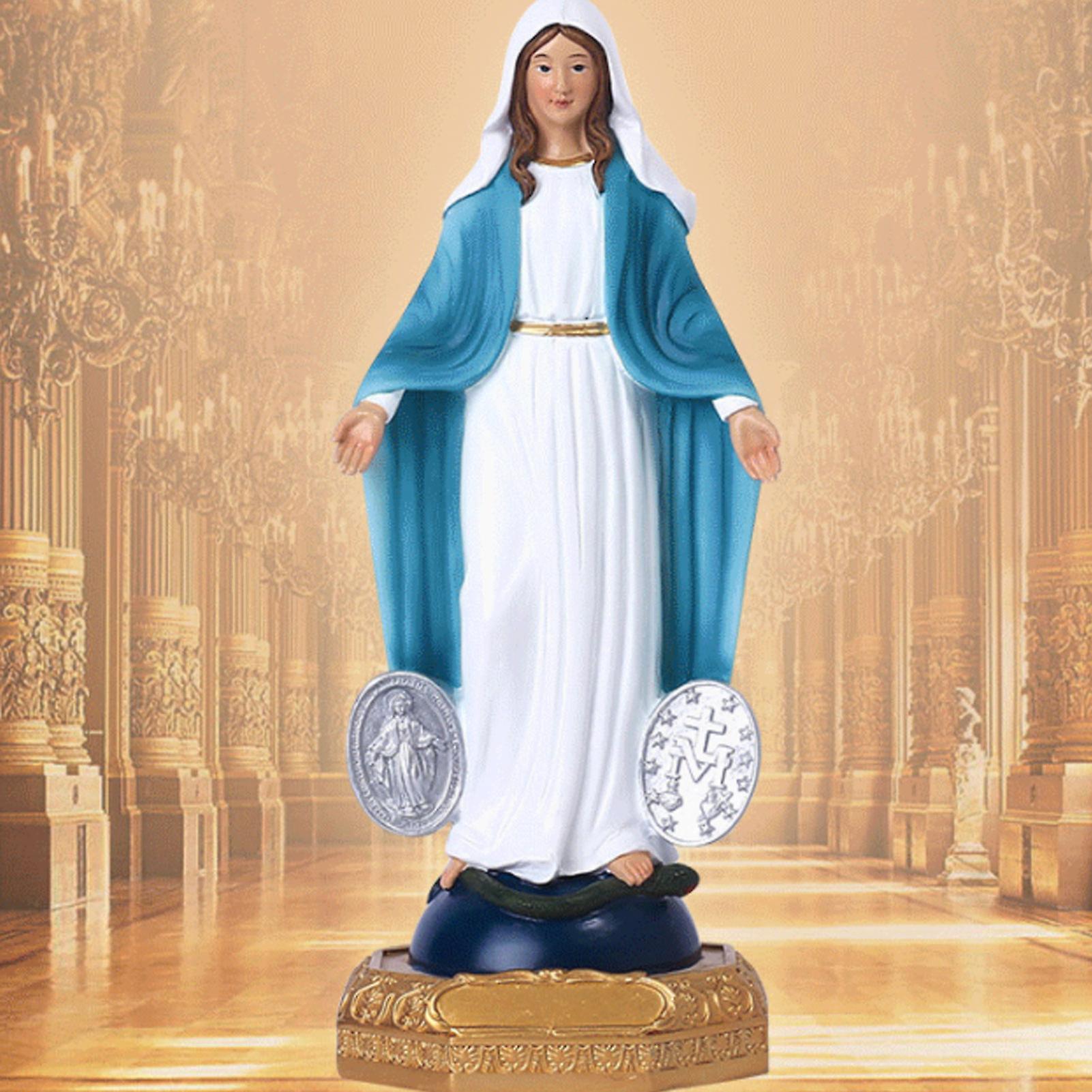 Blessed Virgin Mary Figurine Delicate Workmanship with Paint for Home ...