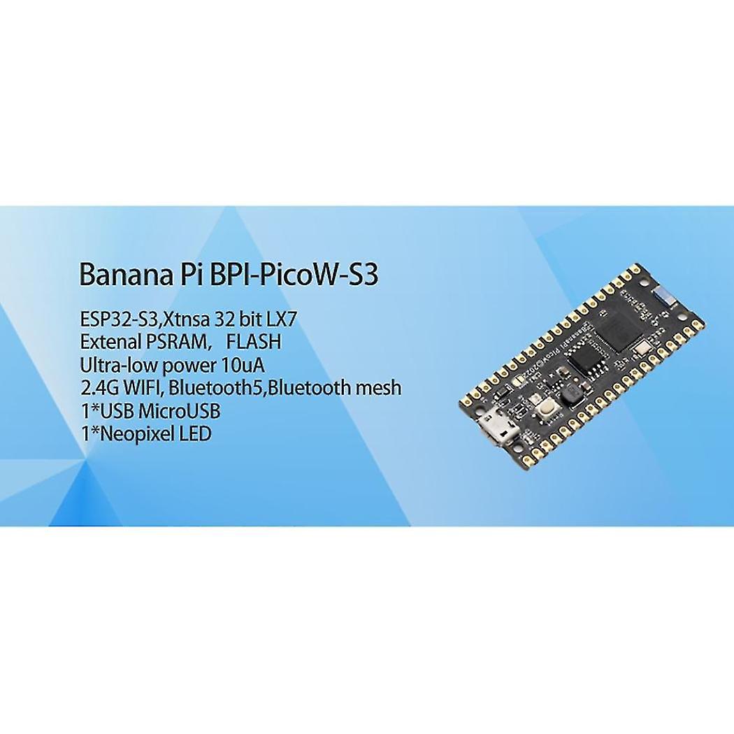 For Banana Bpi-picow-s3 Development Board With Usb Cable Esp32-s3 Low-powered Microcontrollers ...