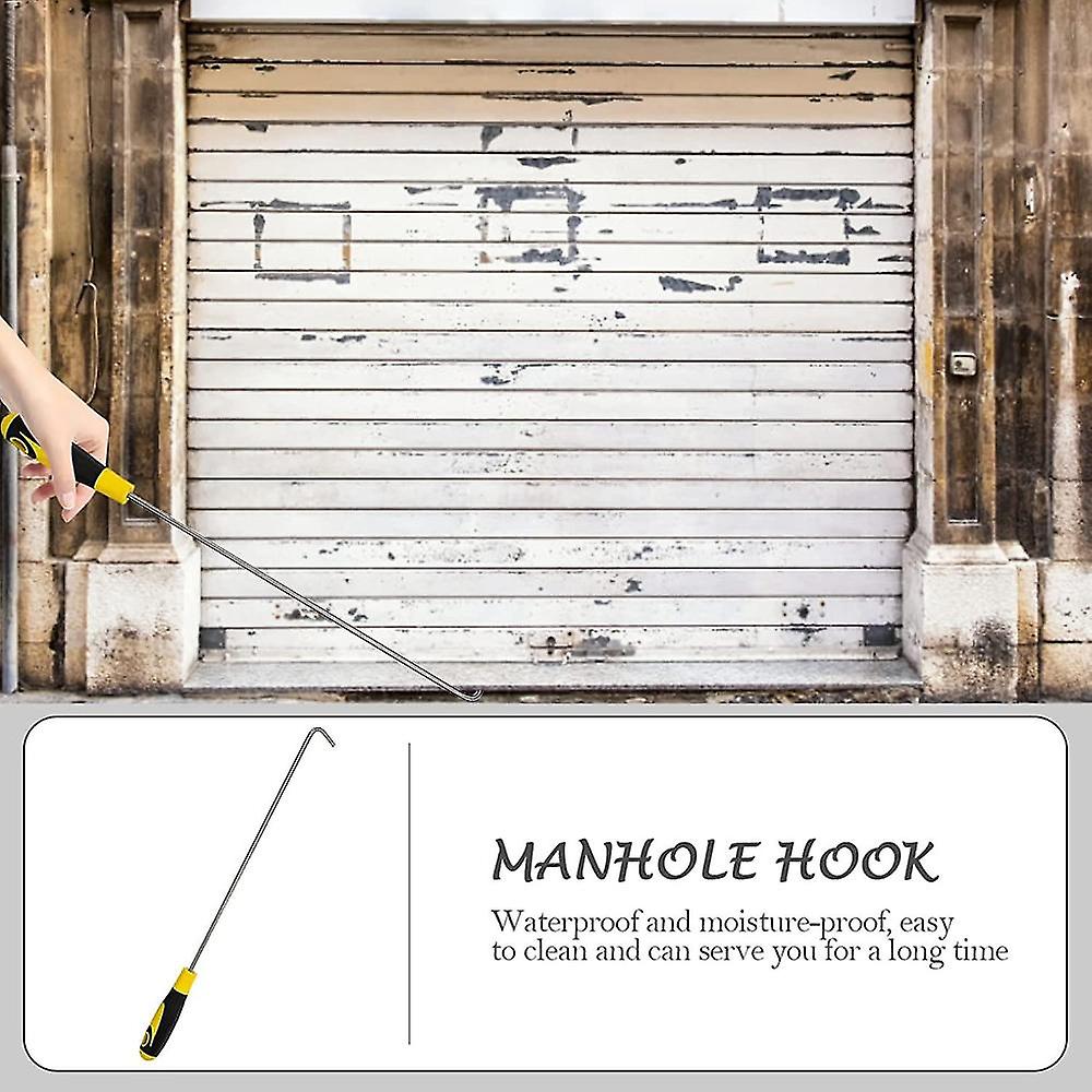 T Hook Spring Pull Hook Well Lid Lift Hooks Roller Shutter Door Hook ...