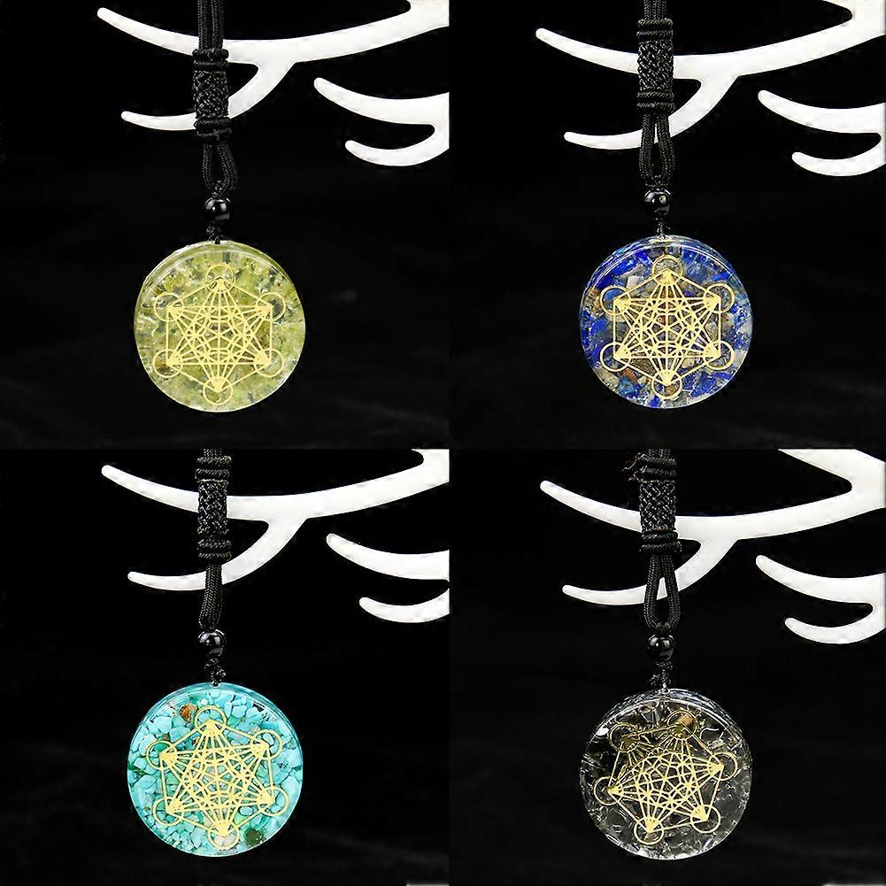 Orgonite Metatron Cube Pendant Necklace Om Energy Healing Crystal ...