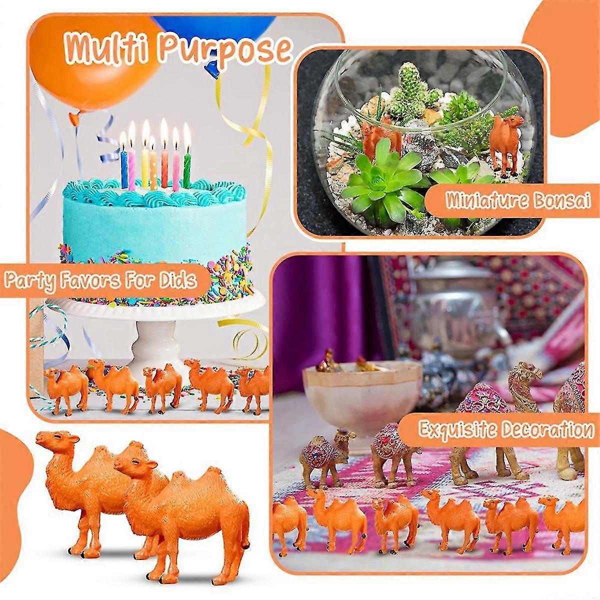24pcs Camel Figurines Miniature Toys Camel Models Animal Figurines For ...