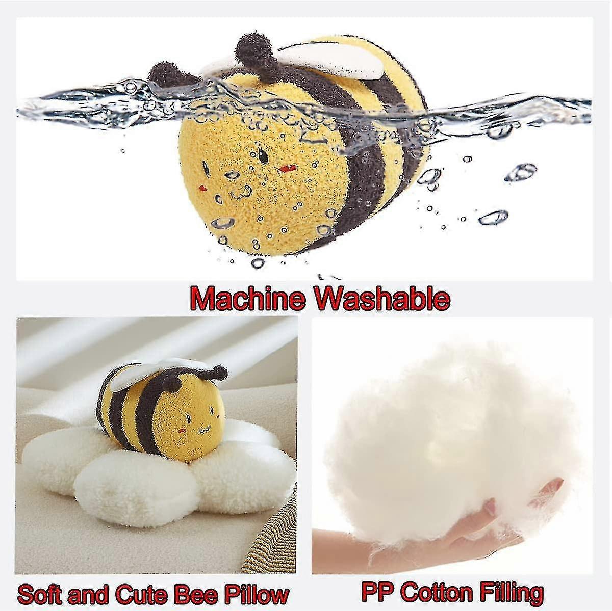 Super Soft Bee Plush Toy Stuffed Animal,11.8 Inch Bumble Bee Plushie ...