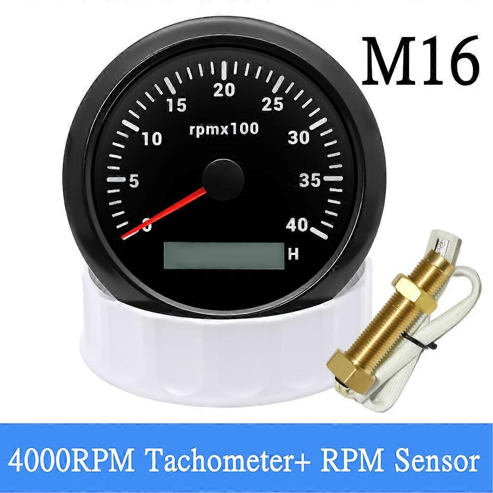 85MM Diesel Engine Tachometer Sensor RPM Gauge REV Counter 4000RPM ...