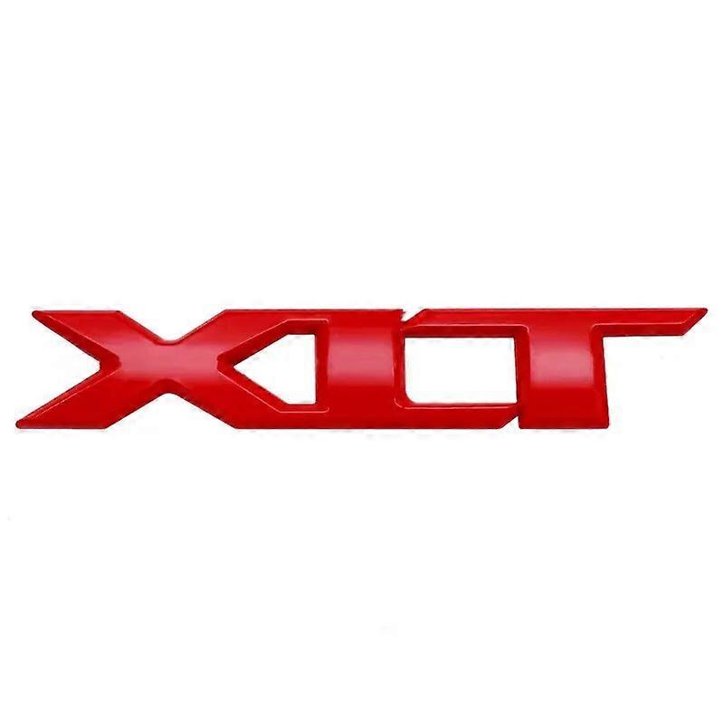 3D Metal Chrome Red Black Logo XLT Emblem Car Badge Rear Trunk Decal ...