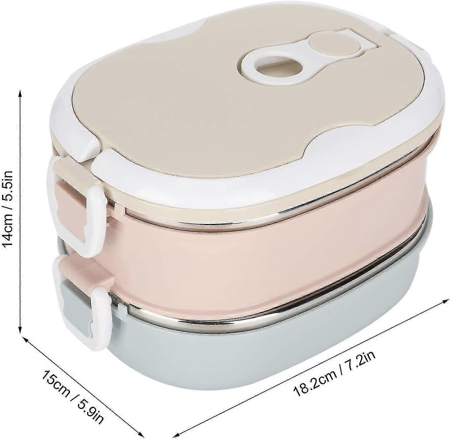 Thermal Bento Lunch Box With Stainless Steel Thermal Insulation, 2 ...