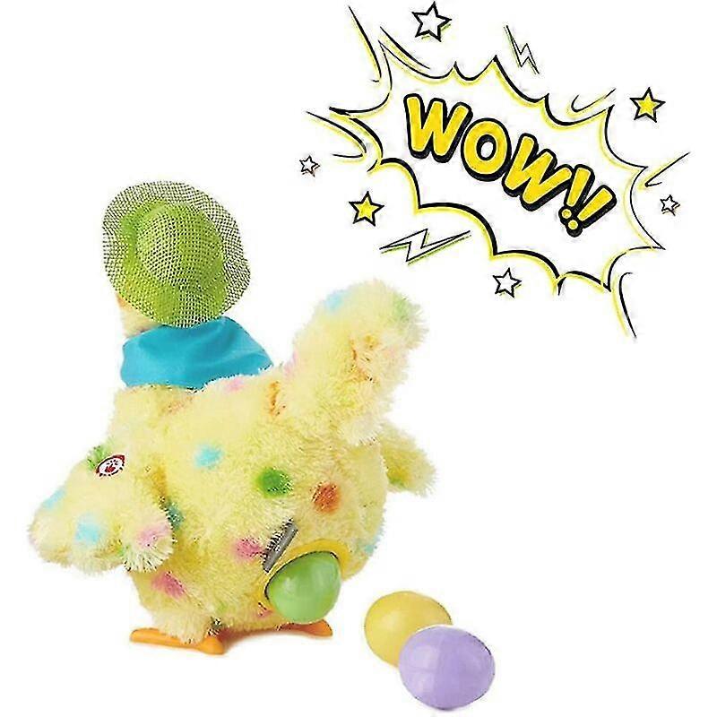 Electric Hen Musical Dancing Laying Eggs Kids Plush Toy Hot Gift ...