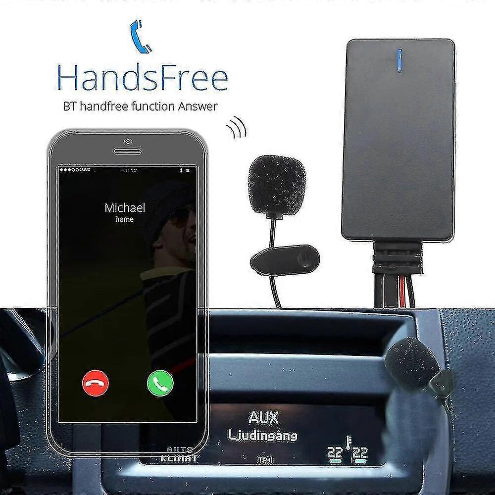 Handfree bil Bluetooth-modul AUX Adapter för Volvo C30 S40 V40 V50 S60 S70 C70 V70 XC70 S80 XC90 ...
