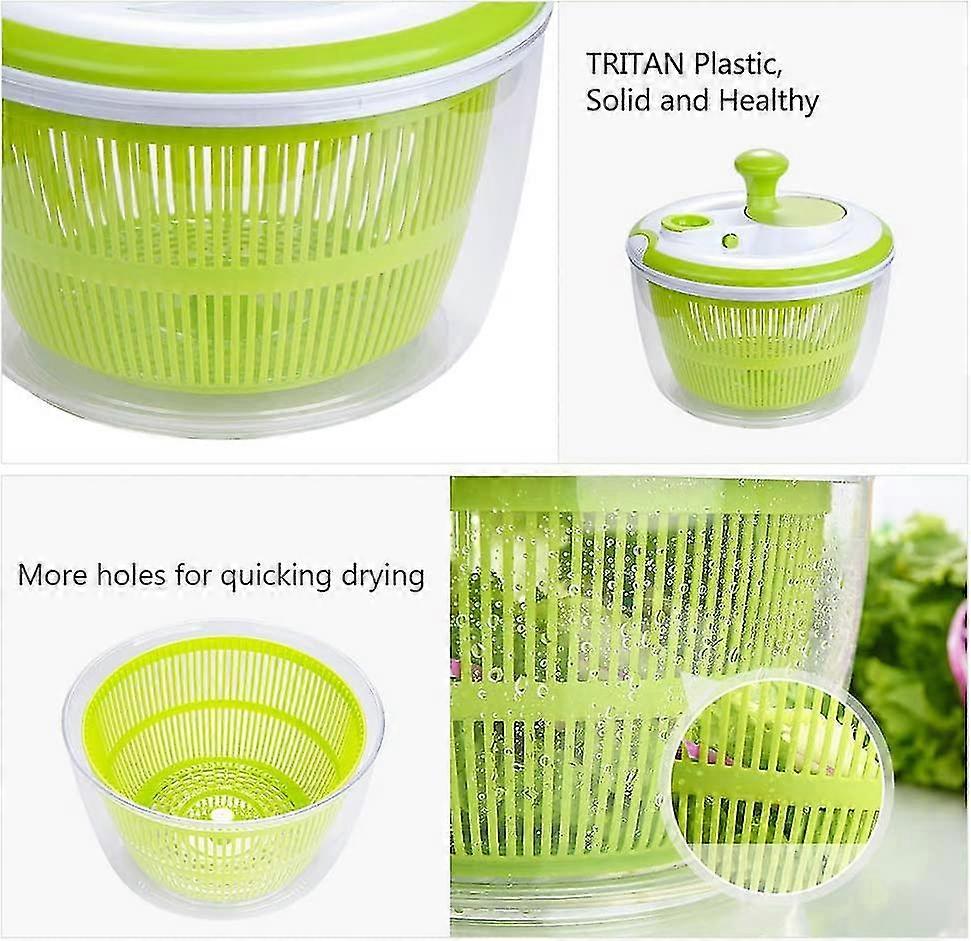 Large Salad Spinner And Keeper - 5l Lettuce Spinner Vegetable Washer ...
