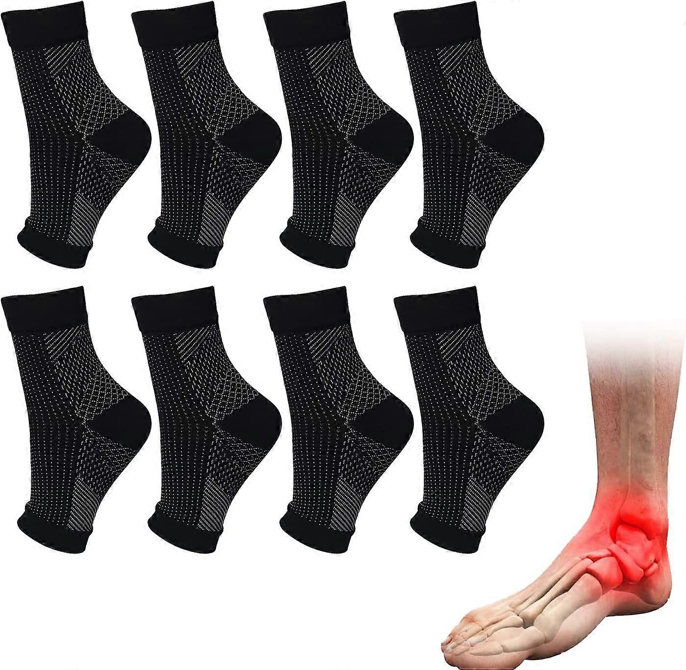 4 Pairs Soothe Socks Amrelieve Soothesocks Compression Socks Neuropathy ...