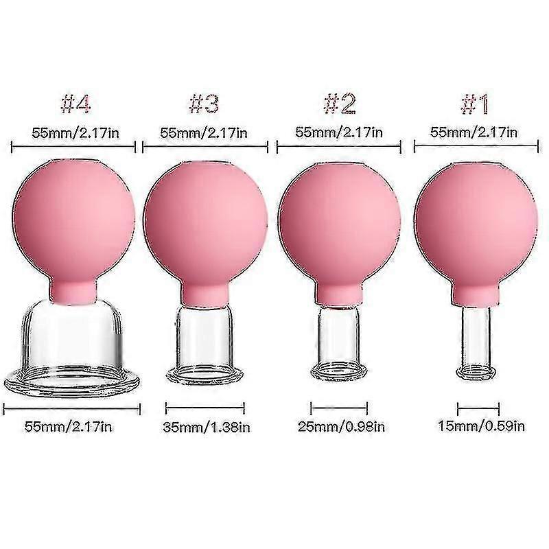 Massage Body Cups Rubber Vacuum Cupping Glasses Face Skin Lifting Body ...