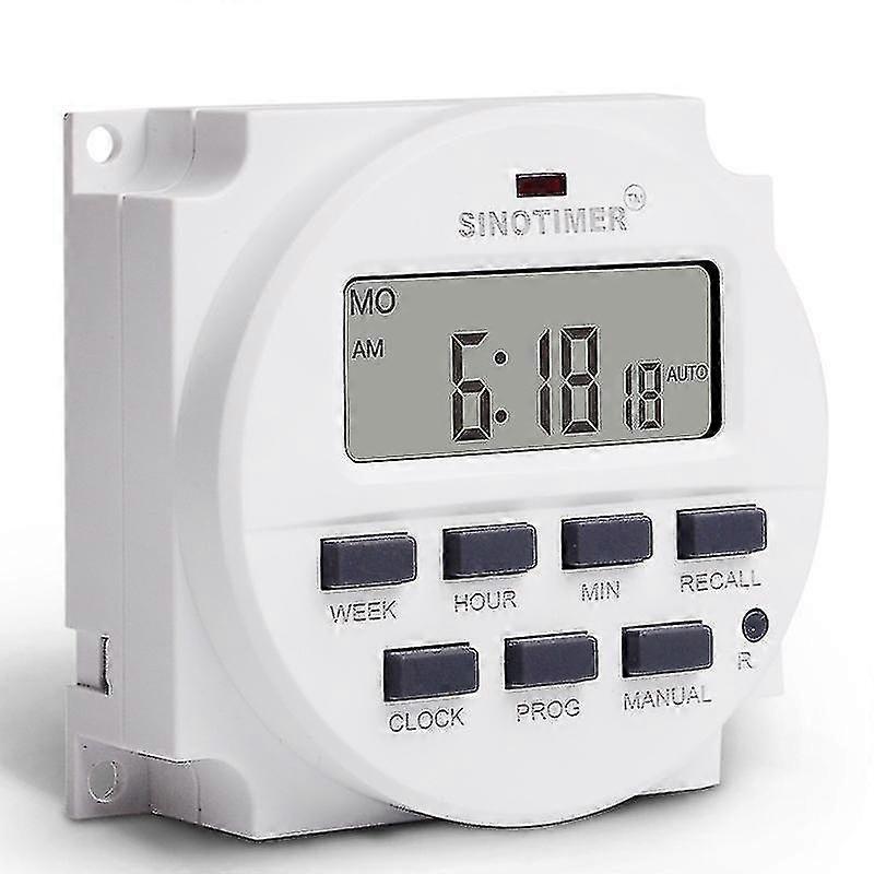 15.98 Inch Lcd Digital Timer 12v Dc 7 Programmable Time Switch Tm618n-4 - JXLGV | Fruugo UK
