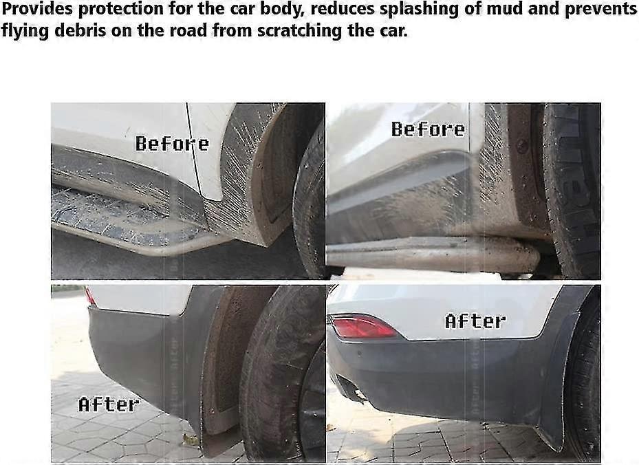 Exquisite Car Mud Flaps Splash Guards Fender Mudguard Compatible With ...