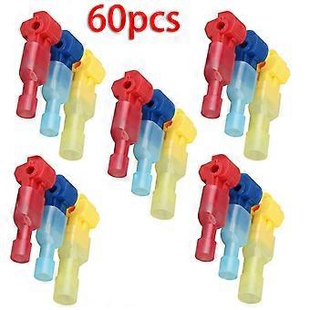 60PCS Quick Splice Wire Terminal Connectors Combo Kit Insulated 22-10 ...