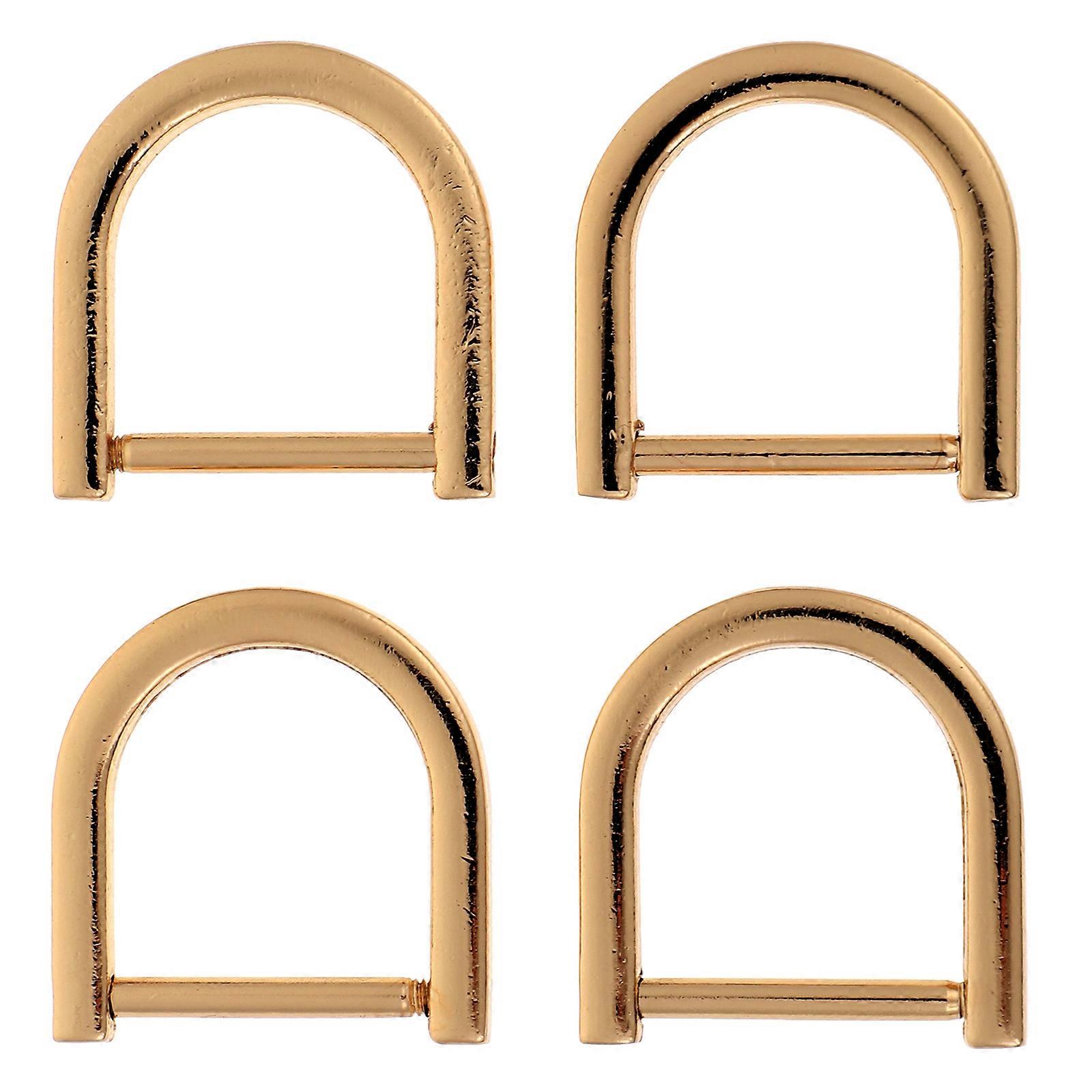 4 PCS Women's Leather Tote Bags Screw Rod D-Rings Screw Shackle D Ring ...