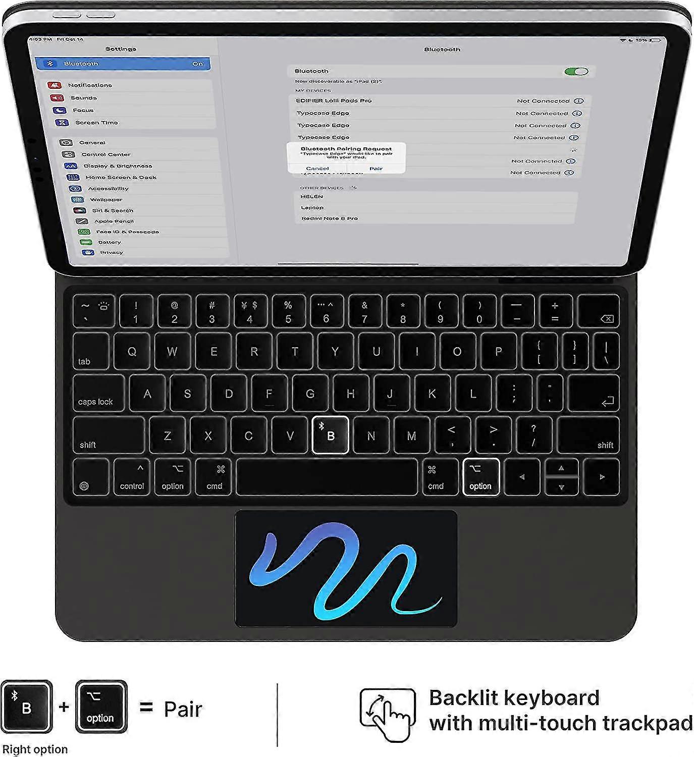 For iPad 10th Generation (10.9-inch, 2022) - Slim Wireless Cover with ...