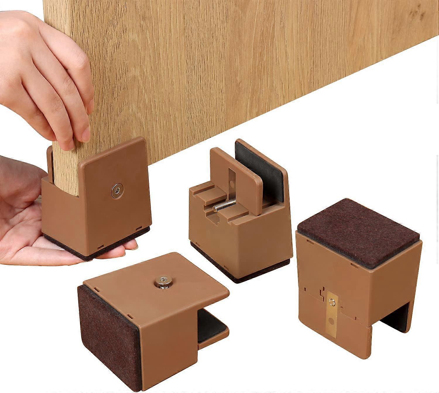 2" Adjustable Chair Risers with Screw Clamp, Heavy Duty Sofa Bed ...