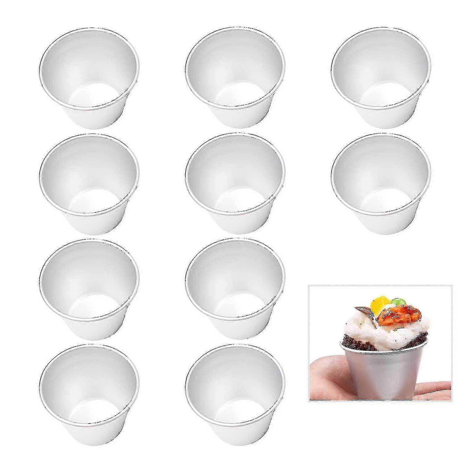 upgraded 2024 NEW 10 pieces of pudding molds, mini pudding pots ...