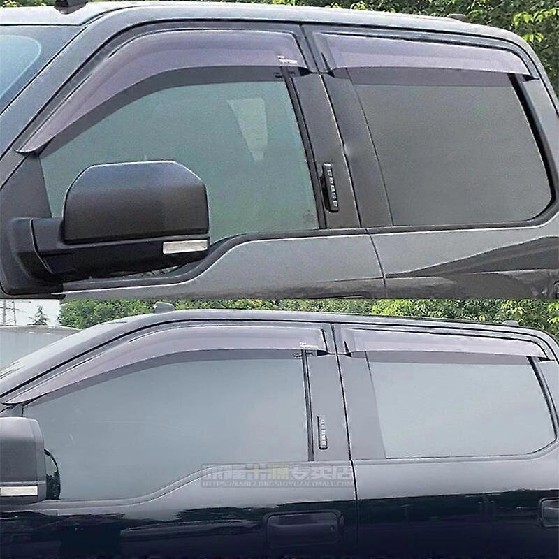 FOR Ford Raptor F-150 F150 Window Visor Vent Cover Awning Trim Shelters ...