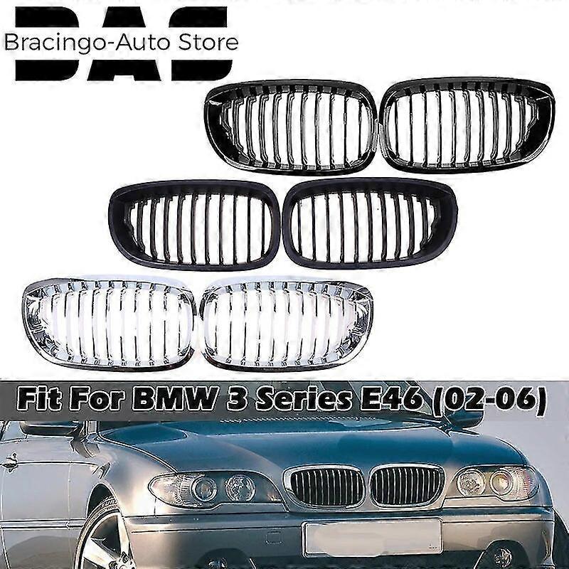 Fit For BMW 3Series E46 LCI Coupe 2002-2006 325Ci 330Ci Single Slat ...