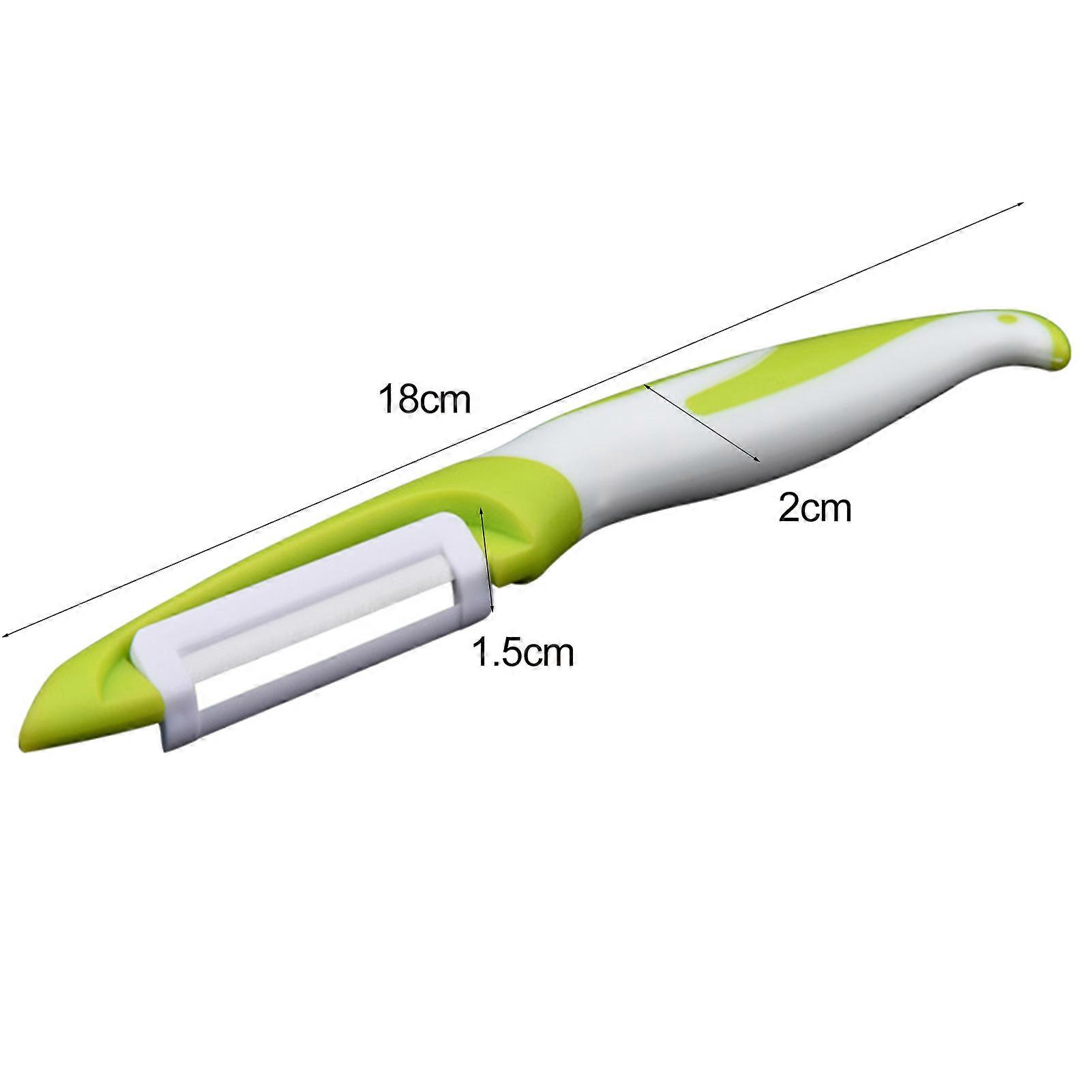 Ceramic Peeler Ergonomic Curved Handle Sharp Blade Food Grade Multi-functional Manual Vegetable ...