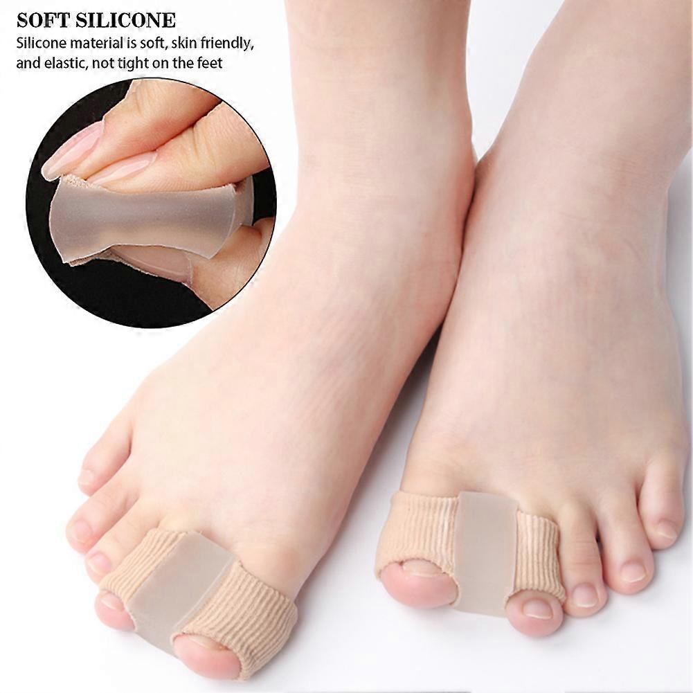 Toe Separators, Gel Toe Spacers with 2 Loops, Breathable Hammertoe ...