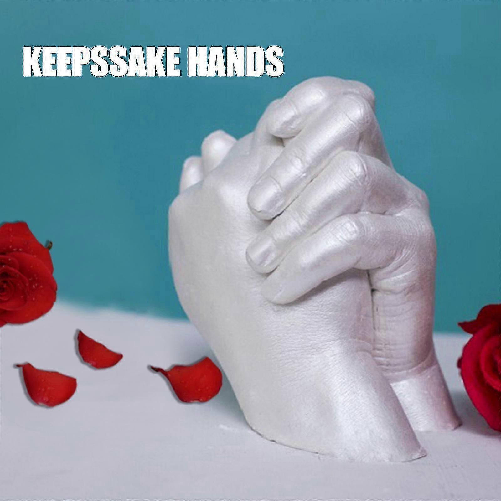 New- Clone Powder Couple Hand Mold Baby Three-dimensional Hand And Foot ...