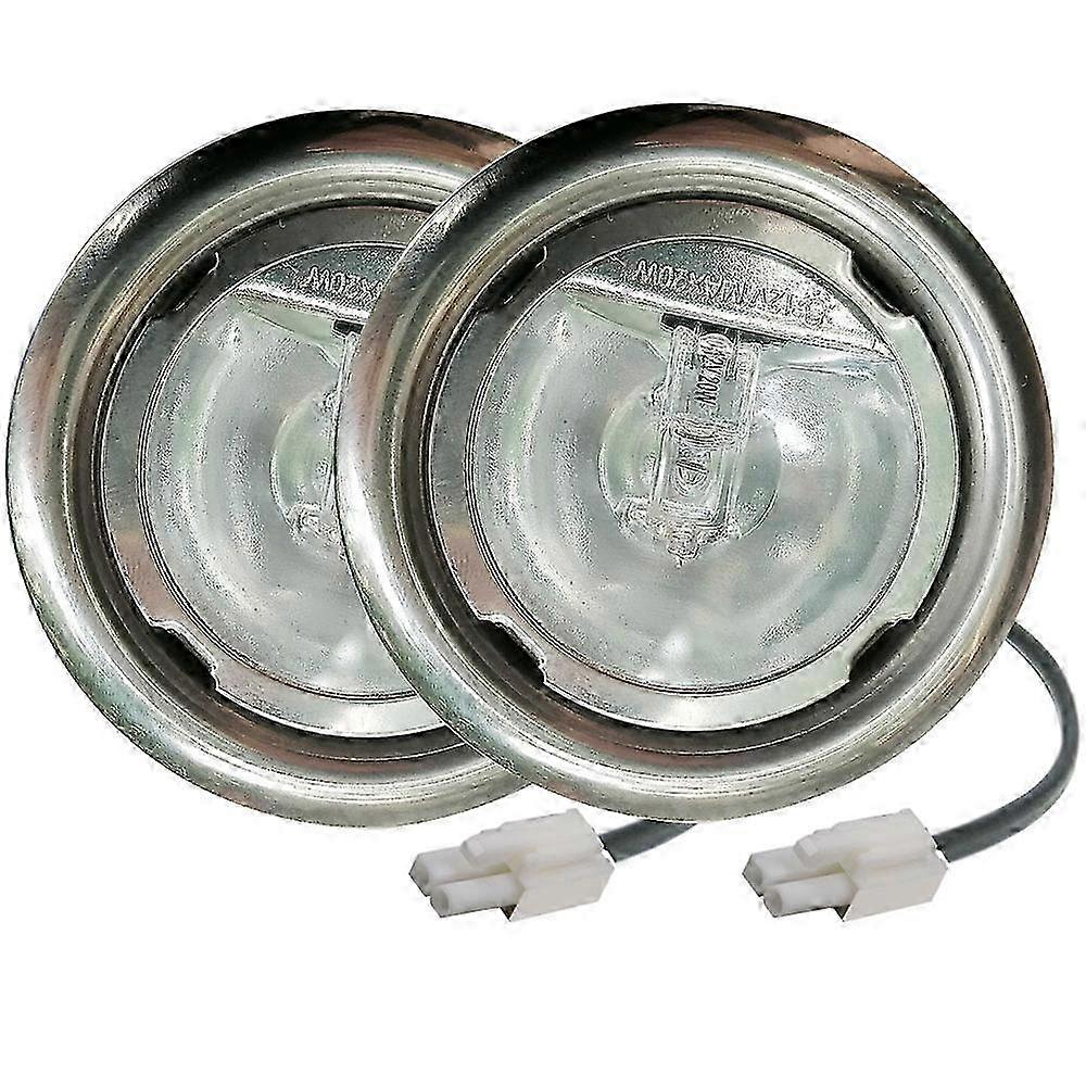 2 Pack 20W G4 Halogen Bulb 12V AC Clear Glass Under Cabinet Light Disc ...
