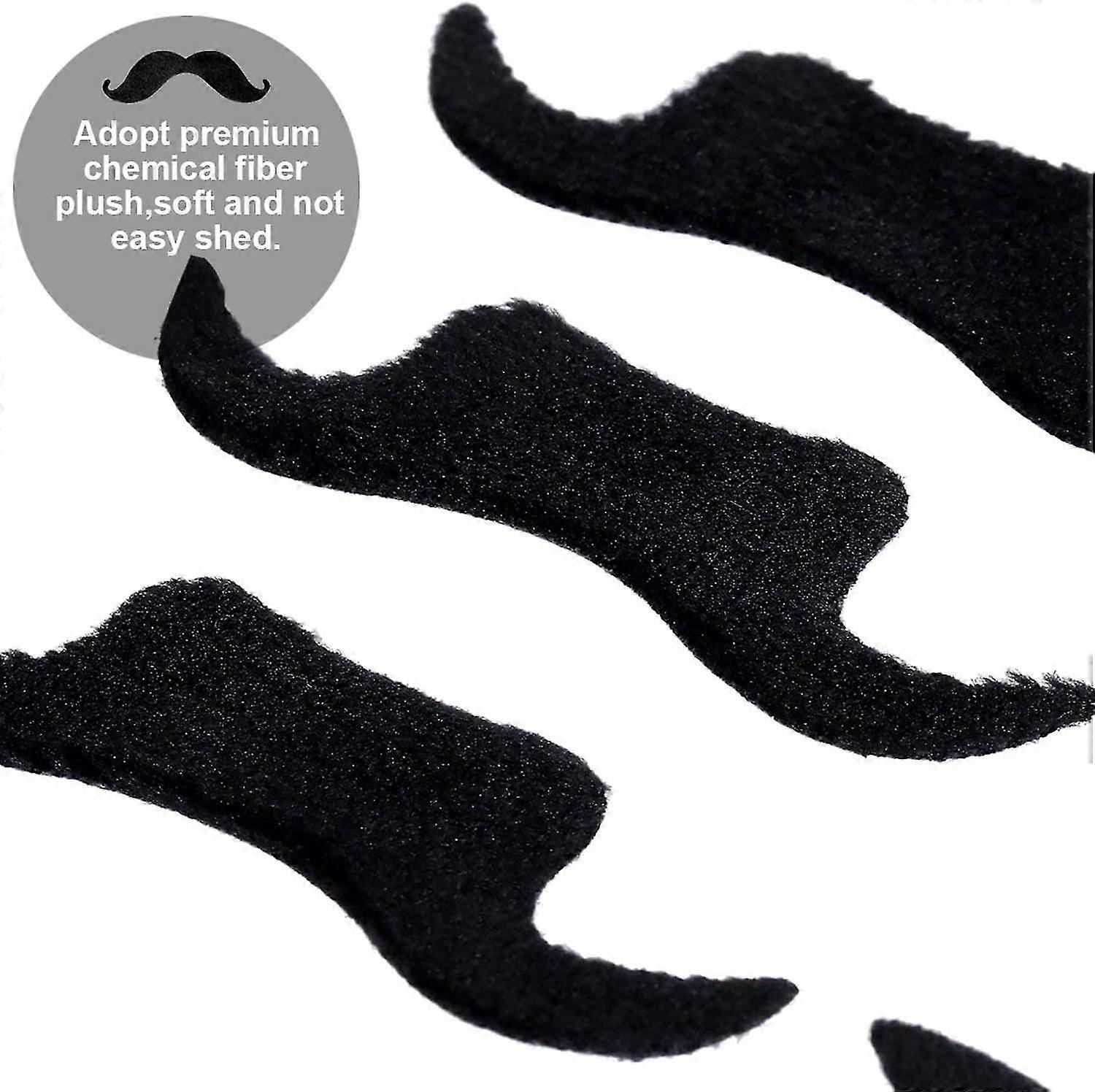 48 Pcs Self-adhesive Mustache Sticking On Adhesive Beard For Party High ...