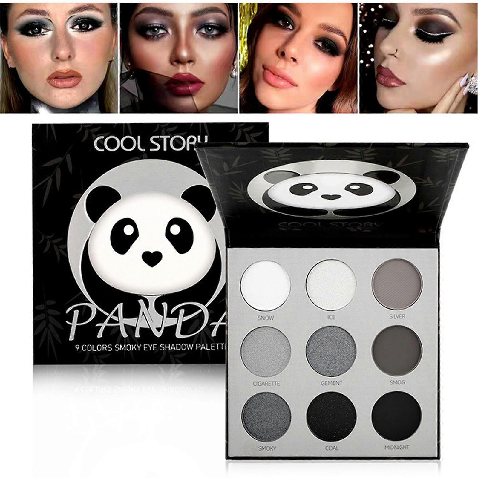 9 Color Smoky Eyeshadow Palette Highly Pigmented Matte & Glitters ...