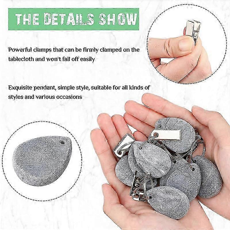 12 Pieces Tablecloth Weights Tablecloth Pendant Teardrop Shape Table ...