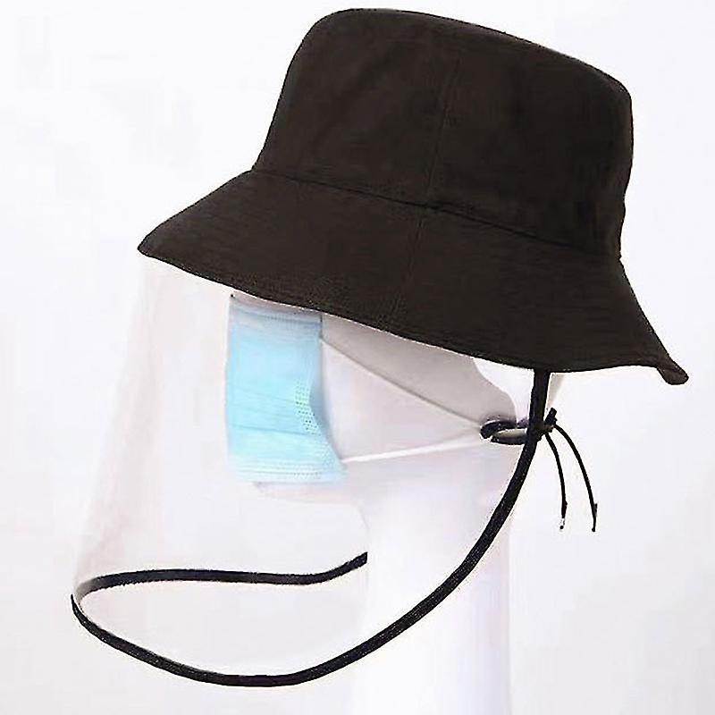 Protection Anti Saliva Hat Clear Full Face Shield Cover Fishman Caps ...