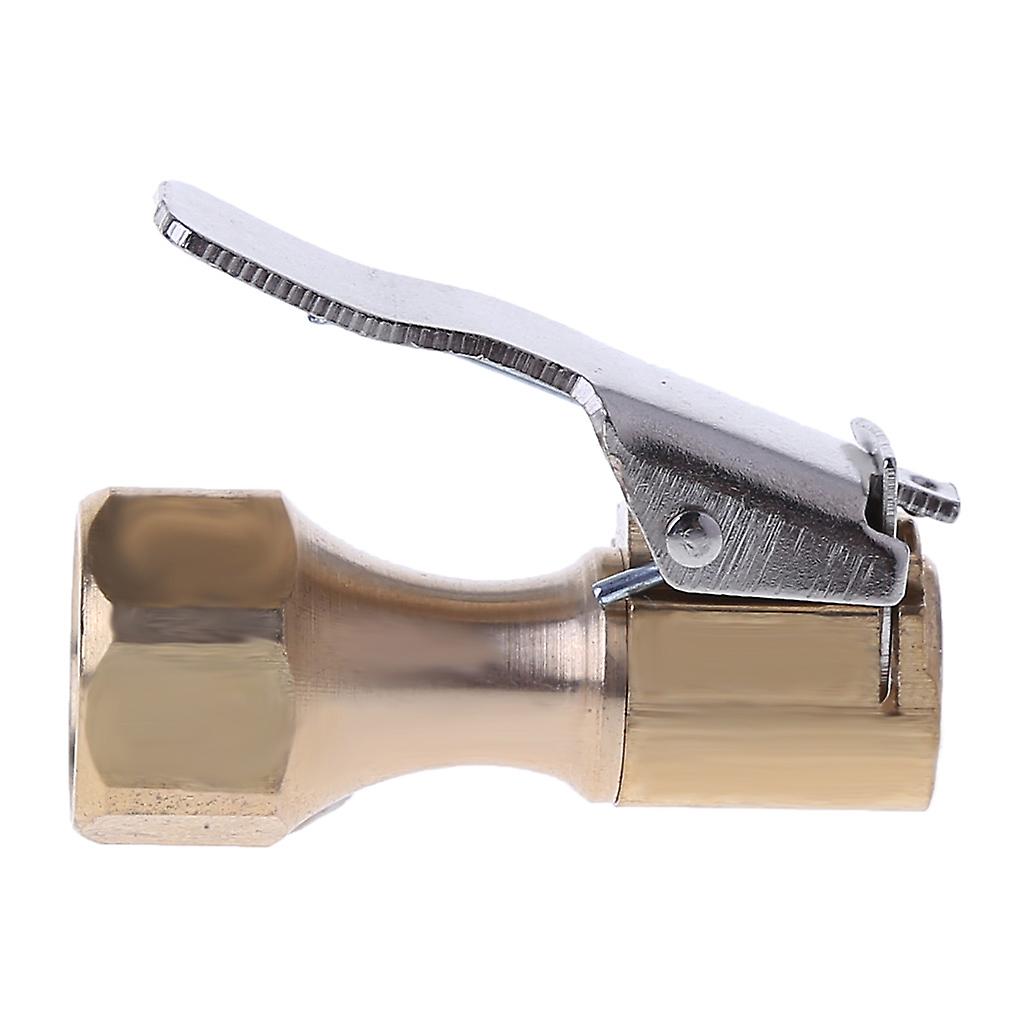 Auto Air Chuck Straight Lock on Tire with Clip for Inflator Gauge ...
