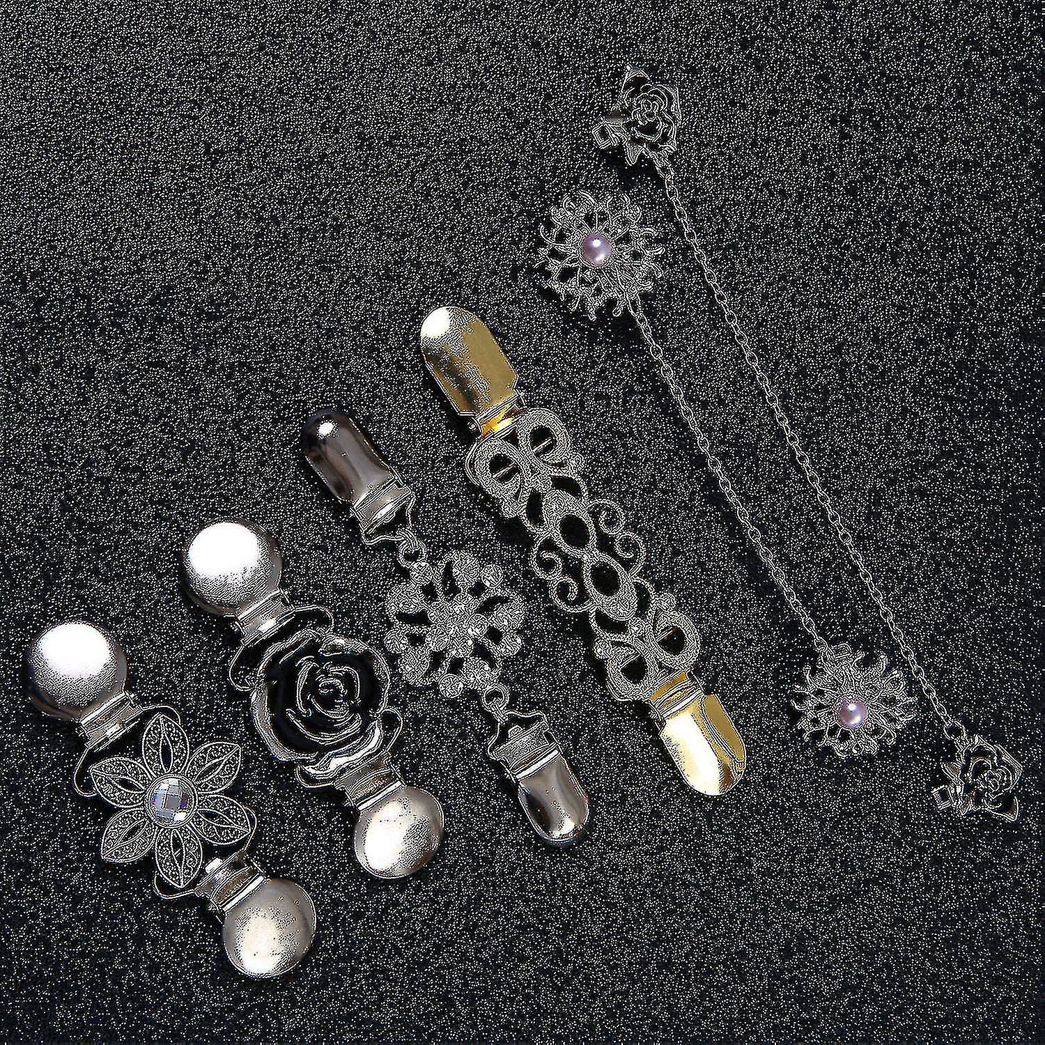 6pcs Fit Dress Cinch Clips Set, Retro Cardigan Collar Clips | Fruugo UK