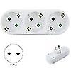 3-way Socket Adapter Wall Plate Socket 3-in-1 Ac Multiple Socket 250v ...