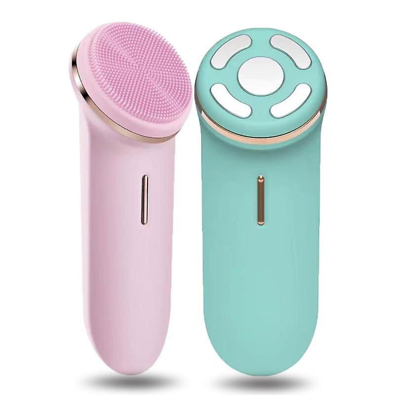 Sonic Facial Skin Cleansing Brush Ultrasonic Face Cleaner Ems Micro ...