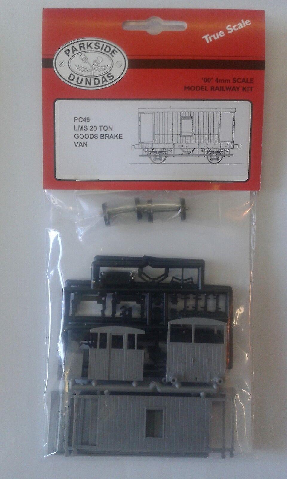 Parkside PC49 Parkside Dundas PC49 - LMS/BR 20t Brake Van - OO plastic ...