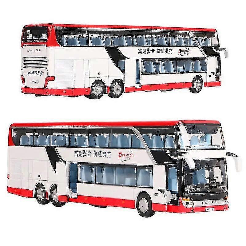 1/50 Setra Luxury Coach Bus Toy Car Diecast Miniature Model Pull Back ...