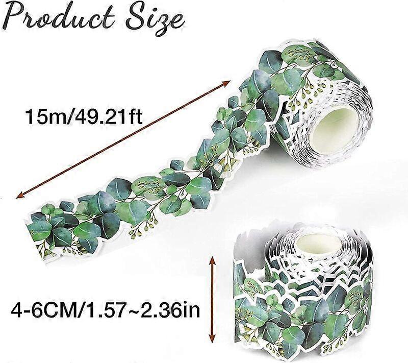 Eucalyptus Borders Classroom, Green Eucalyptus Leaf Border Bulletin ...