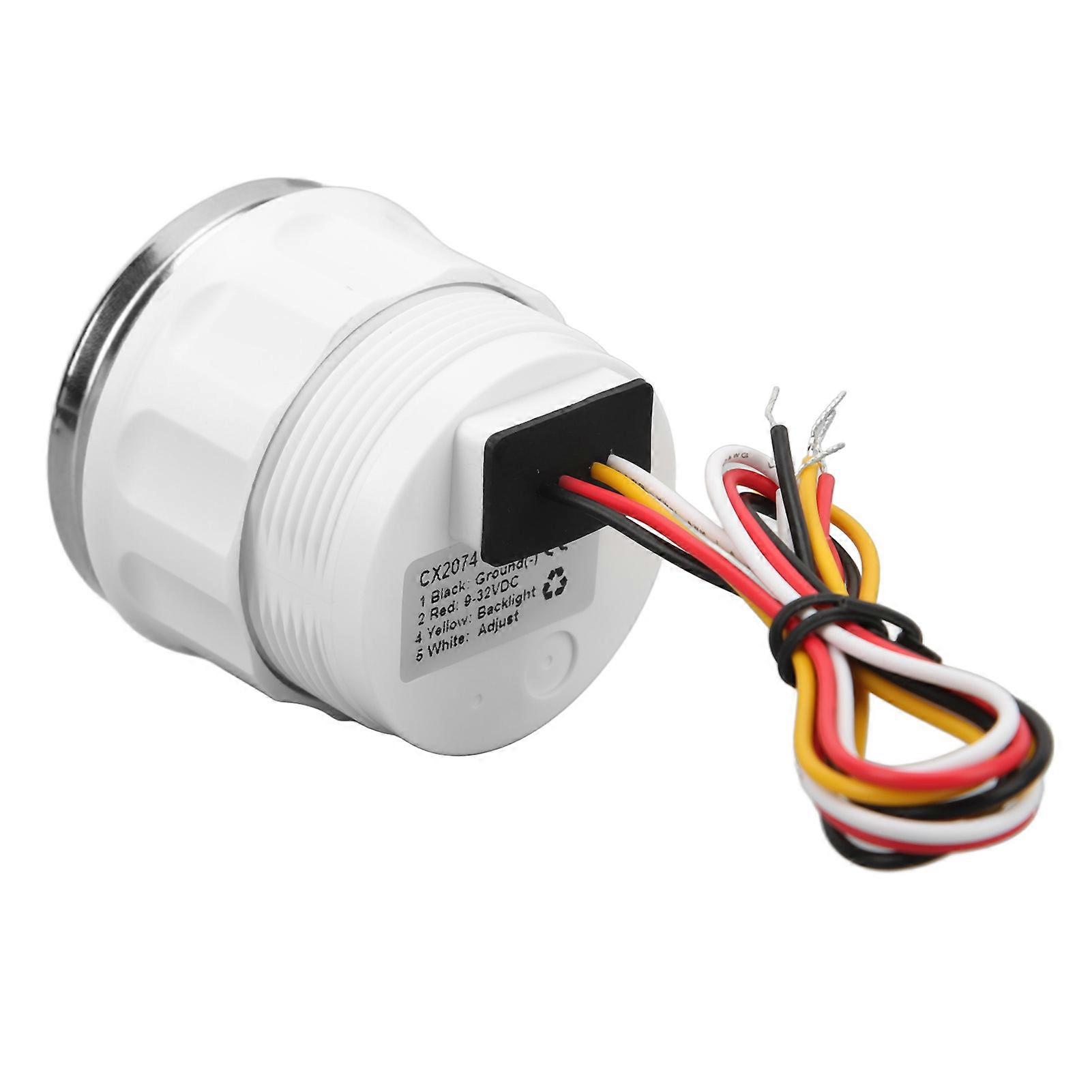 52MM Boat Voltmeter DC9 to 32V Pointer Voltage Gauge with Colorful ...