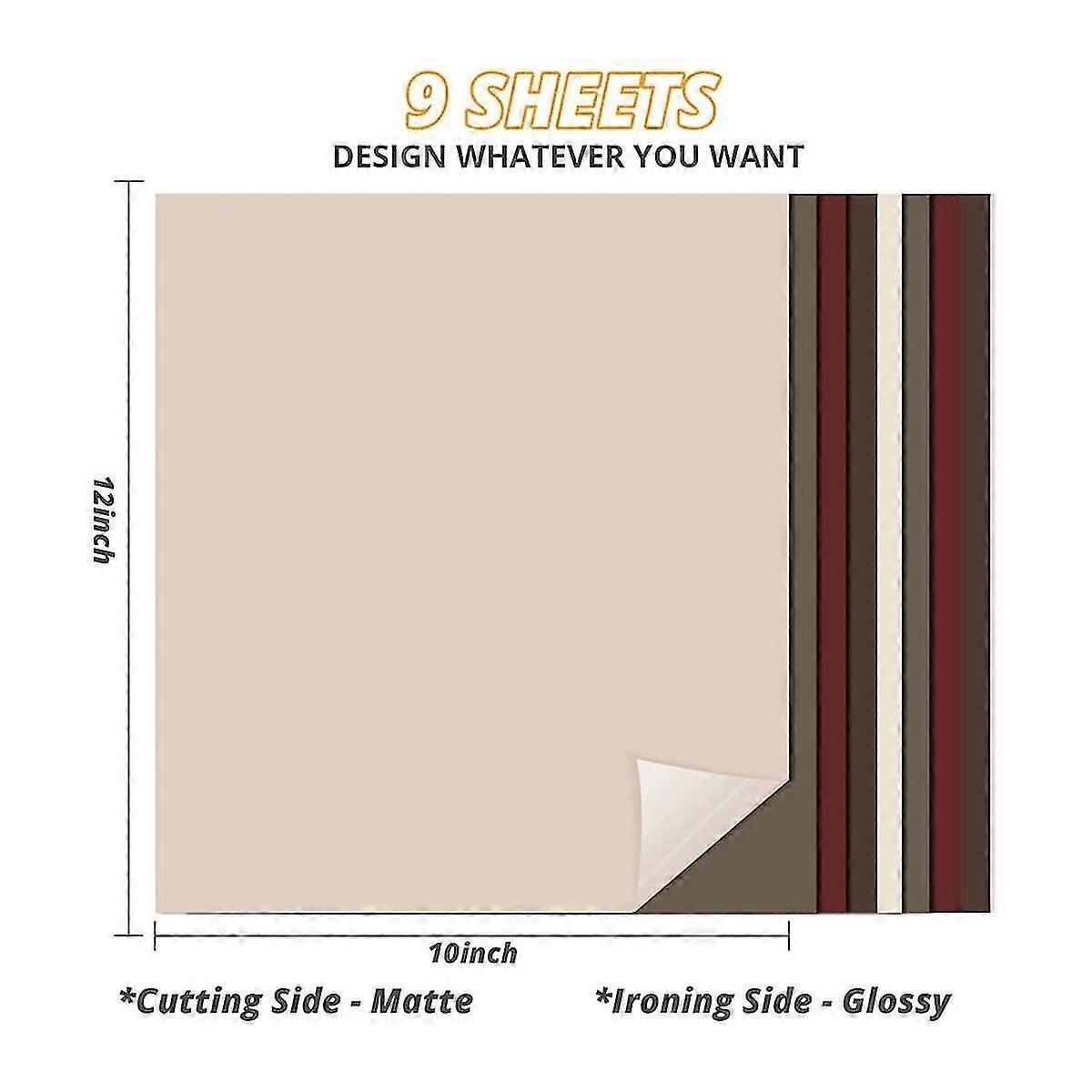 Skin Tone Bubble Vinyl Heat Transfer - 8 Pieces Bubble Vinyl, 4 Brown ...